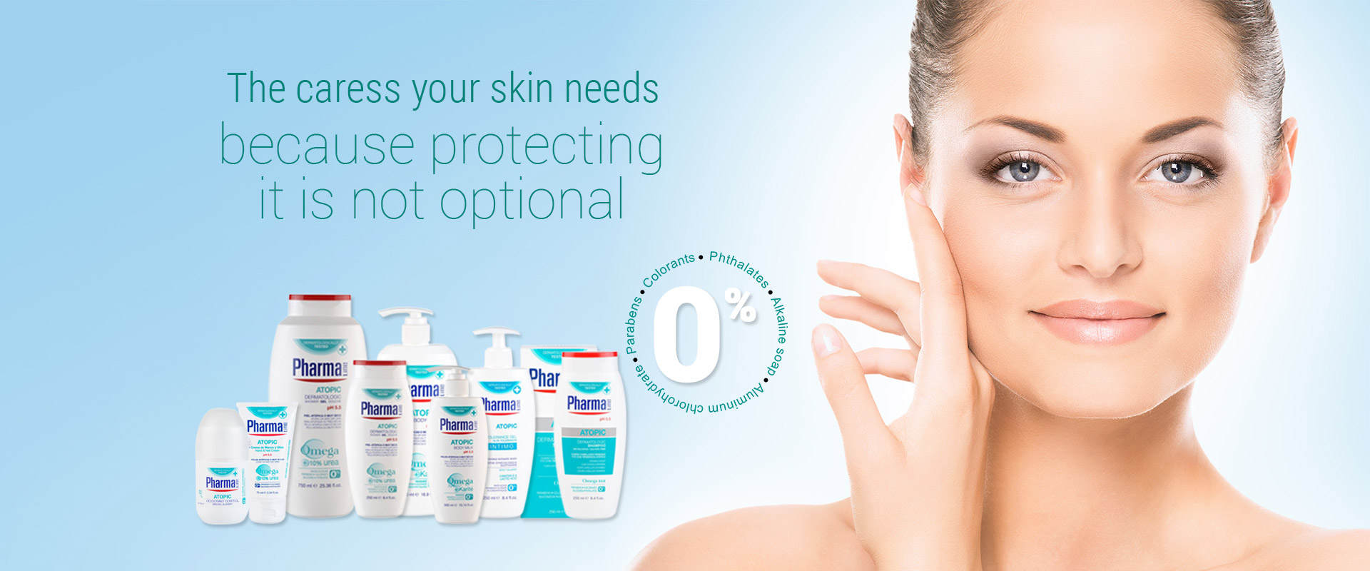 Atopic skin products. Pharmaline Group